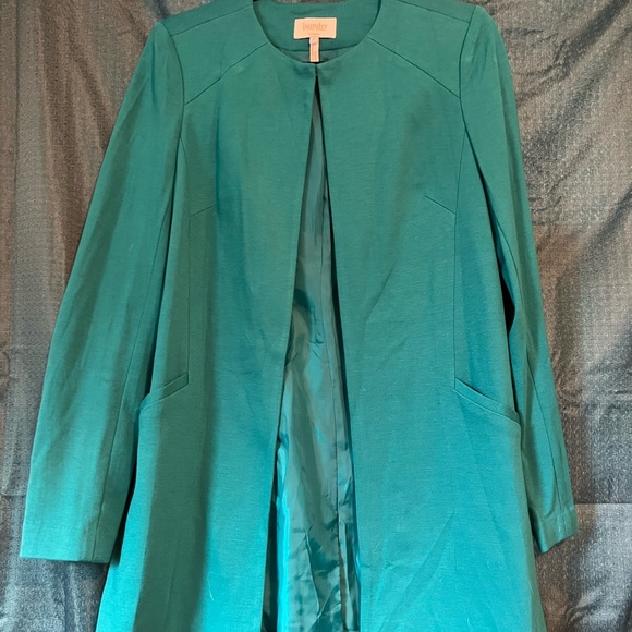 Laundry By Shelli Segal | Jackets & Coats | Teal Blazerovercoat | Poshmark